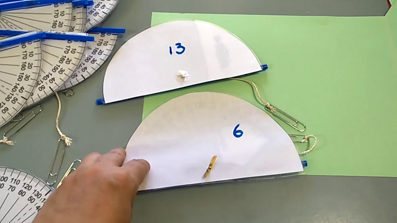 How to make a clinometer 怎样制作倾角仪，或称仰角器 - YouTube
