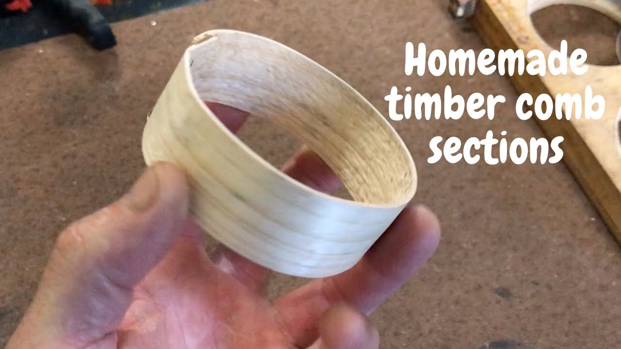 Beekeeping - Homemade round timber comb sections @ Les Gold - YouTube