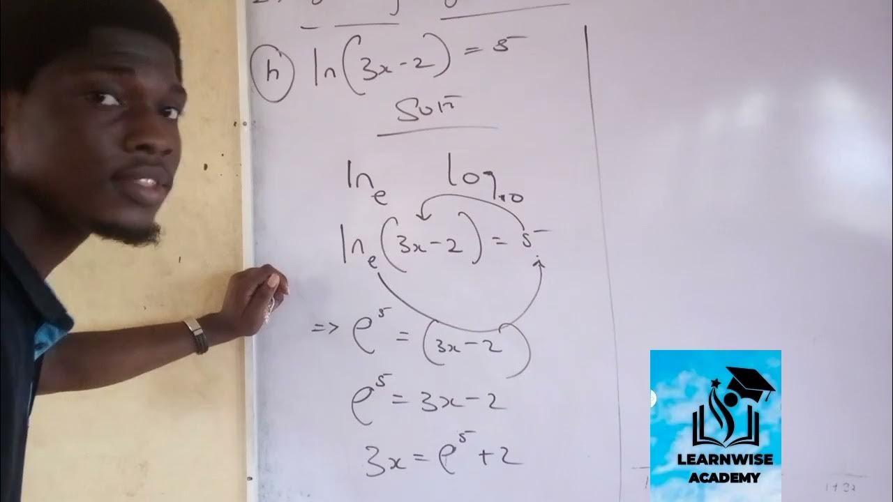 MTH 101(logarithmic equation) - YouTube