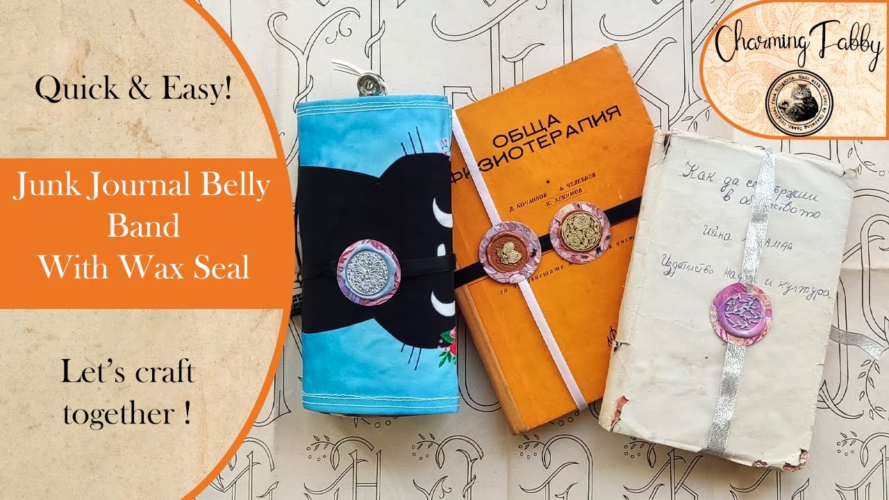 Easy Junk Journal Belly Band - YouTube
