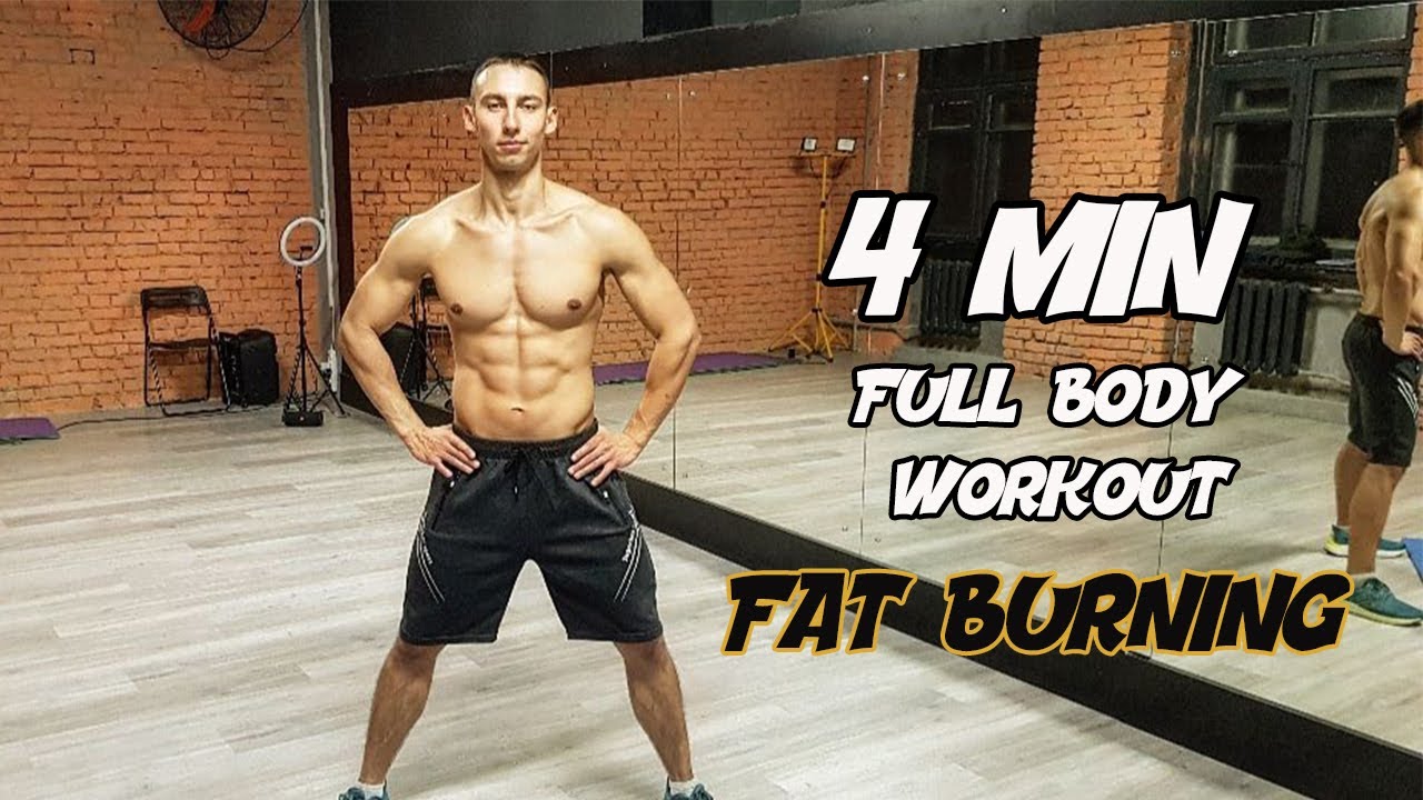 4 Min Intense HIIT Workout For Fat Loss (No Equipment, No Repeat, Home ...