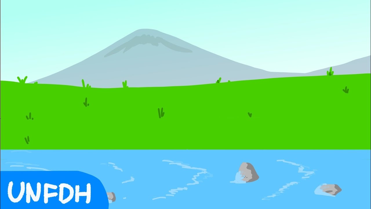 Simple River Animation For Background/Backsound ( Animasi Sungai) - YouTube