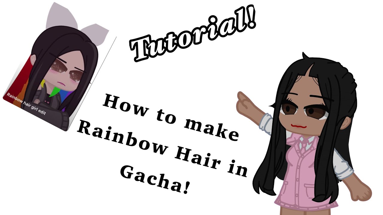 How to make Rainbow Hair in Gacha Club || Tutorial - YouTube