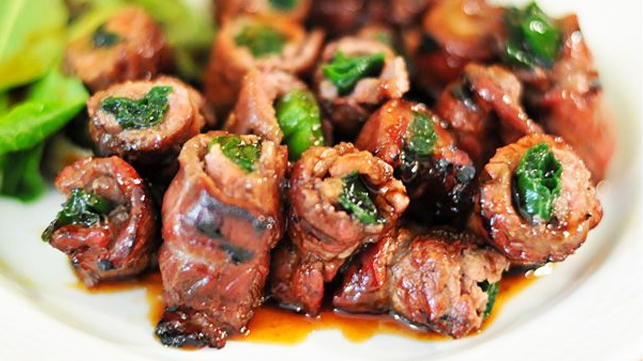 BEEF NEGIMAKI Recipe! Japanese Steak Rolls! - YouTube