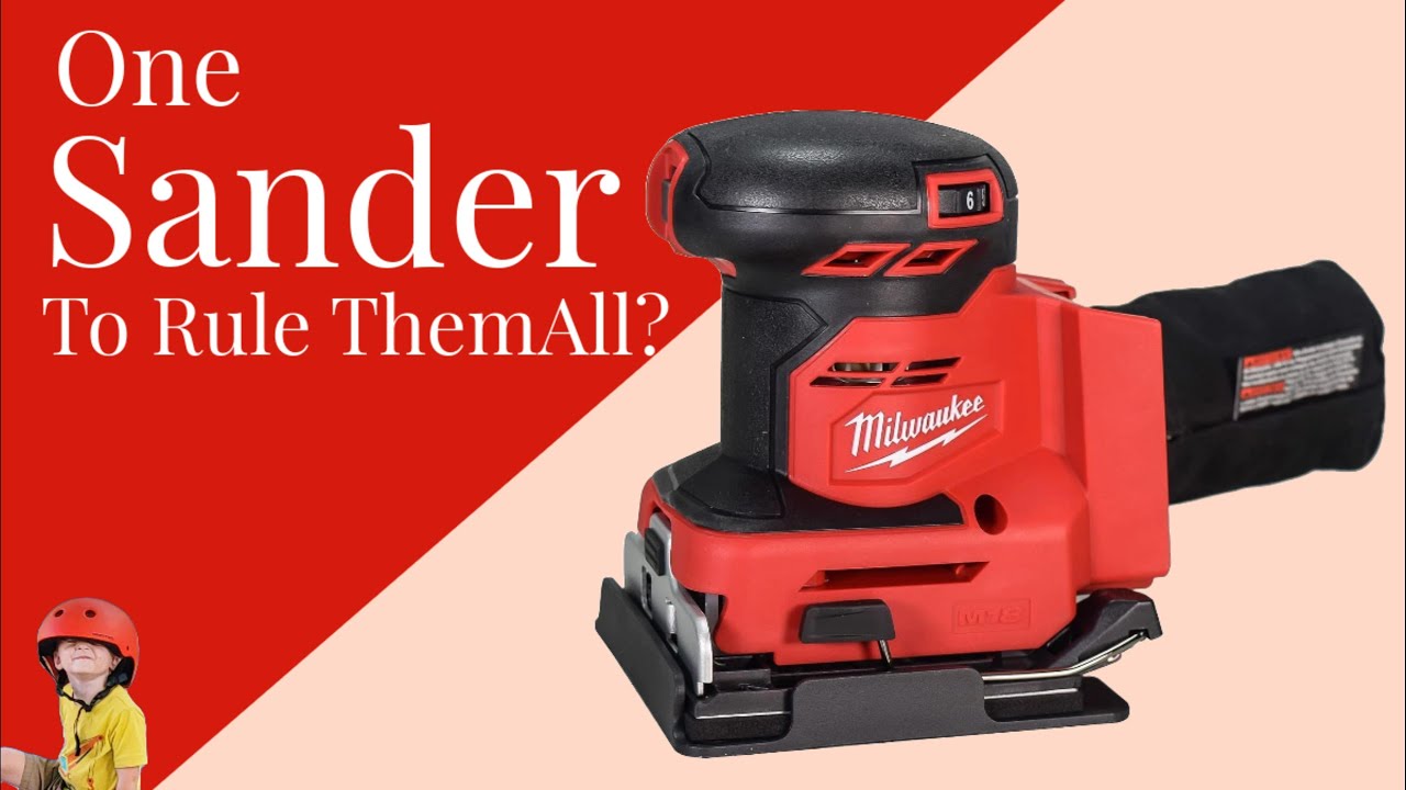 Milwaukee M18 Orbital 1/4 Sheet Sander #milwaukee - YouTube