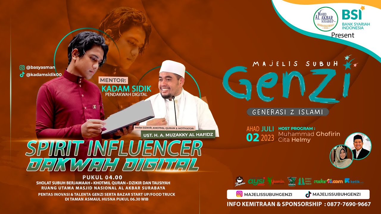 🔴Live Majelis Subuh Genzi Kadam Sidik & Ust A Muzakky Alhafidz - YouTube
