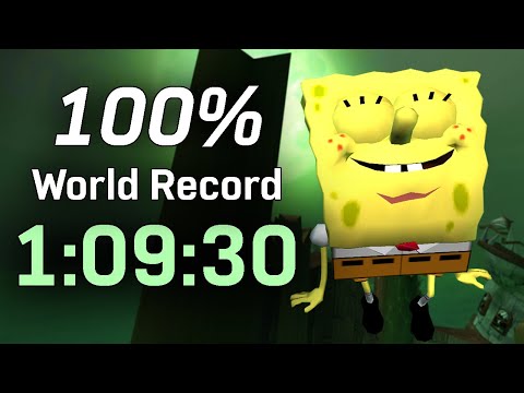 100% World Record 1:09:30 - SpongeBob SquarePants: Battle for Bikini Bottom Speedrun