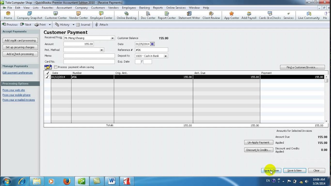 QuickBooks 22 Recording Transactions 9 Of 10 YouTube quickbooks-22-recording-transactions-9-of-10-youtube