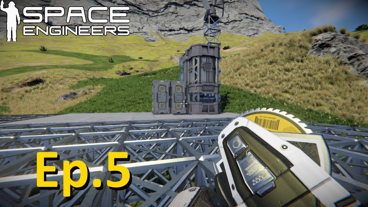 Space Engineers - Ep.5 - Starting a Earth Base - YouTube