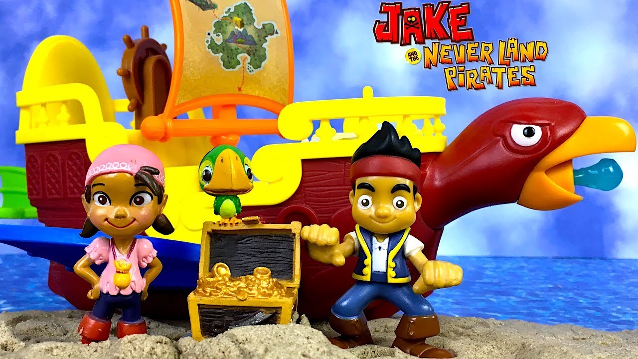 JAKE AND THE NEVERLAND PIRATES SEARCH FOR HIDDEN TREASURE - YouTube