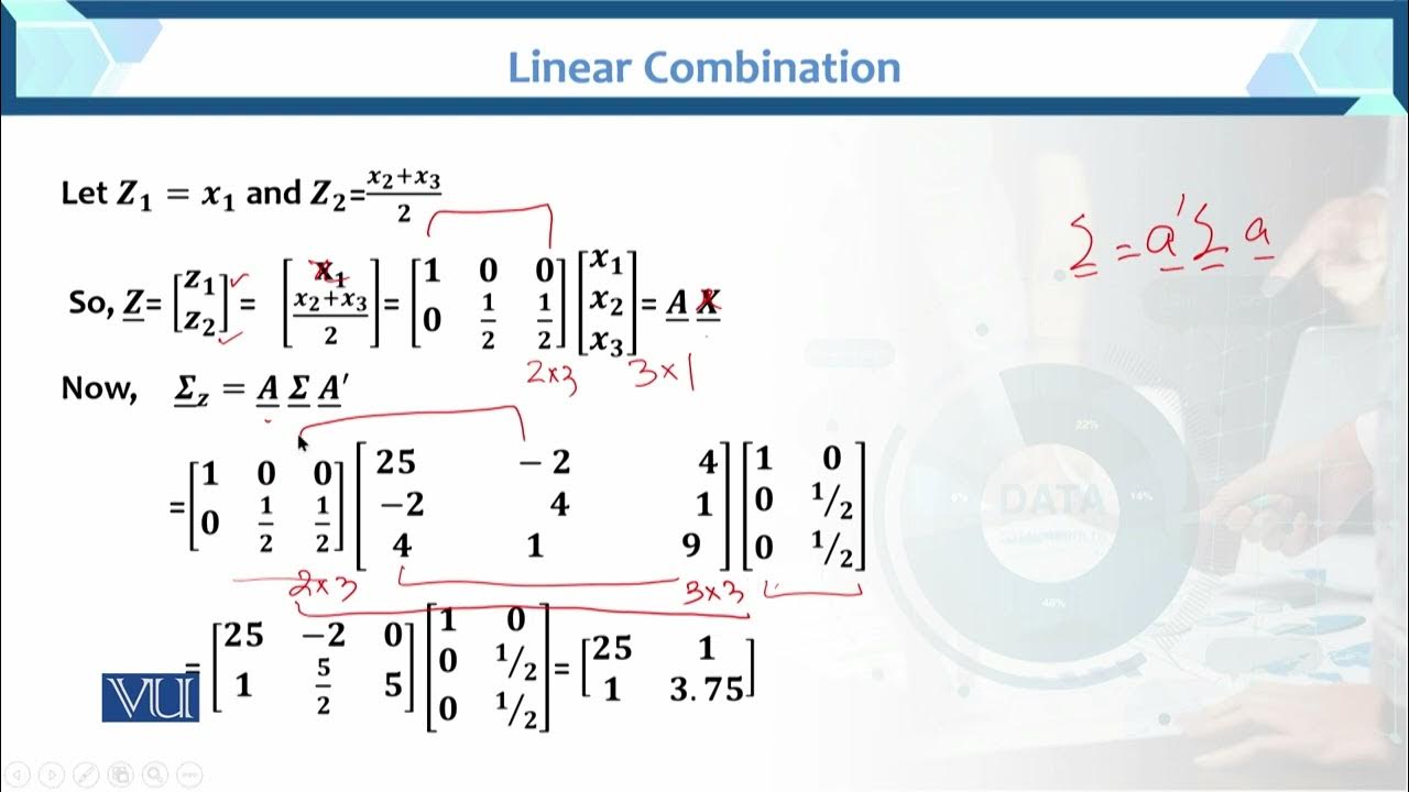 Linear Combination | Multivariate Analysis | STA633_Topic015 - YouTube