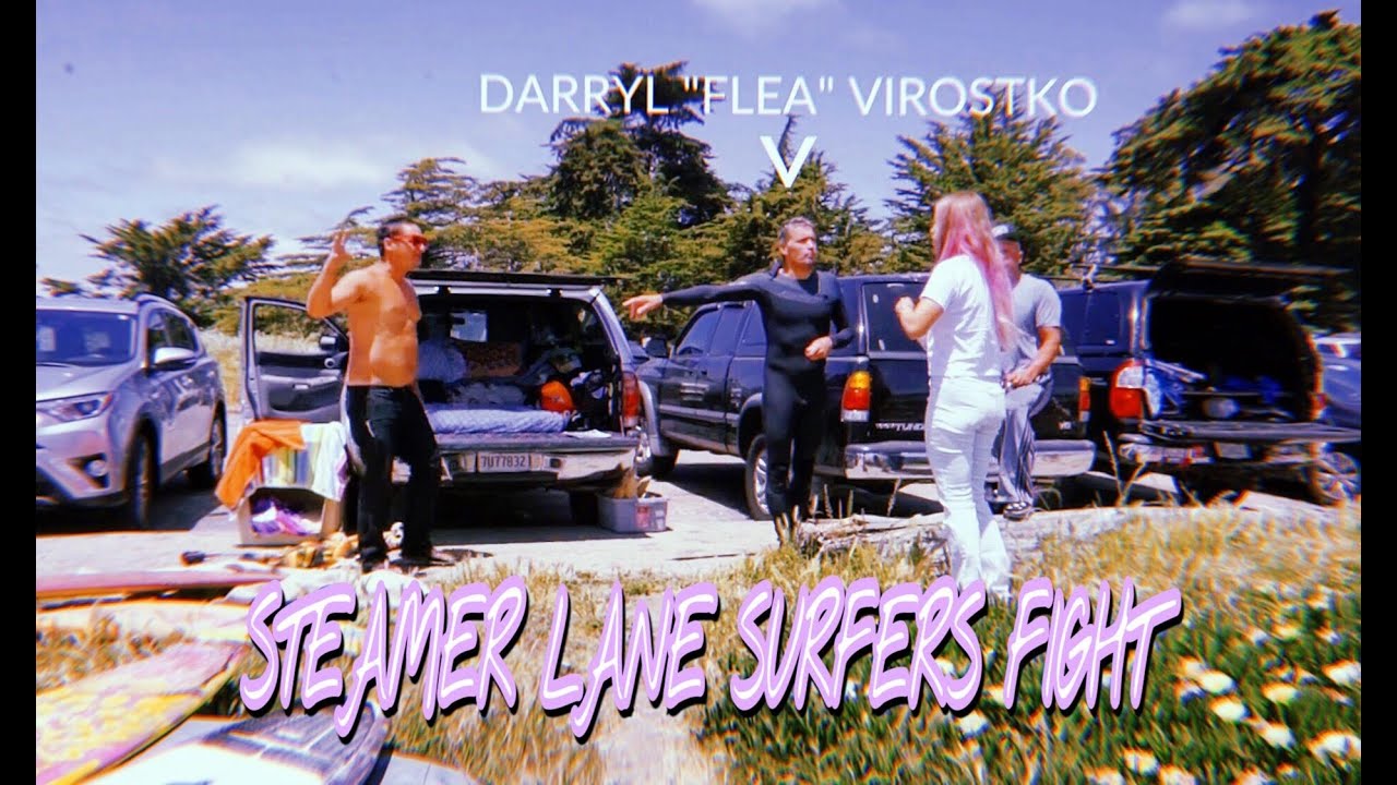 CRAZY METHED OUT SURF THIEF BEAT UP AT STEAMER LANE - SANTA CRUZ - YouTube