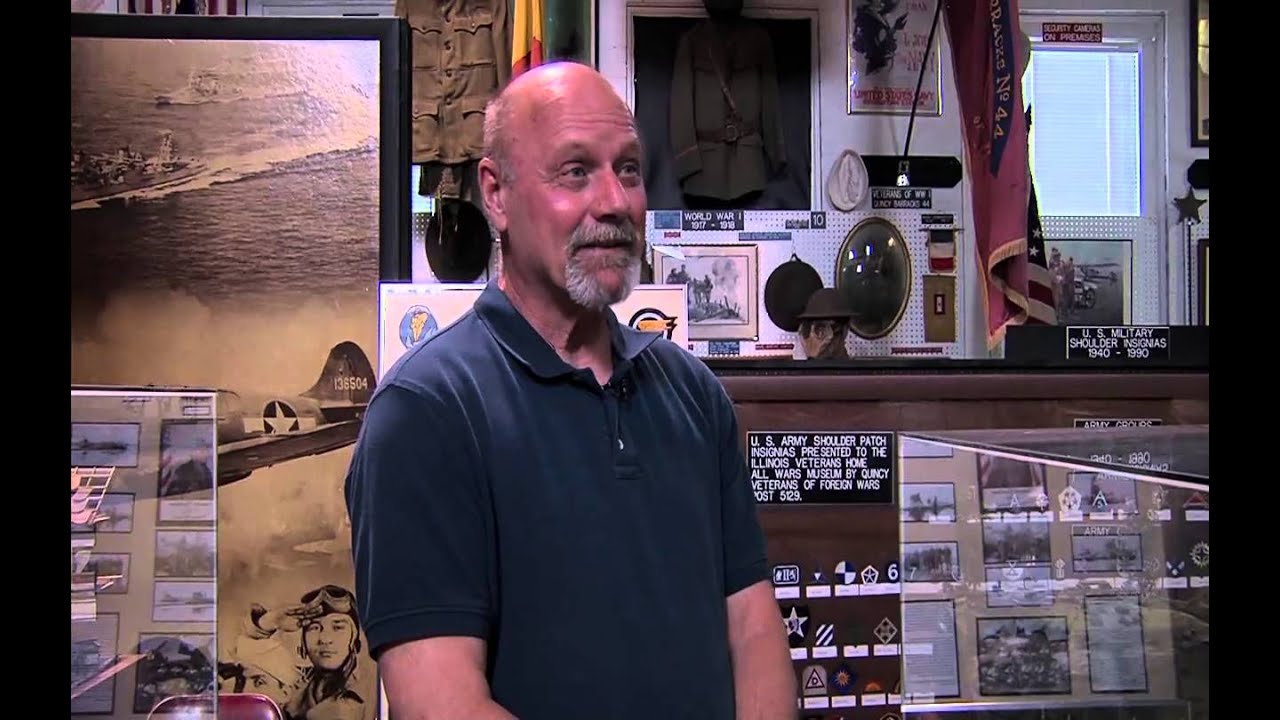 Illinois Stories All Wars Museum Mural WSEC-TV/PBS Quincy - YouTube