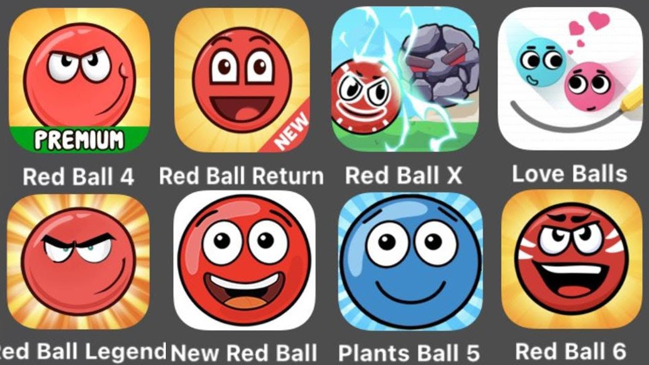 Red Ball 4,Red Ball Return,Red Ball X,Love Balls,Red Ball Legend,Red ...