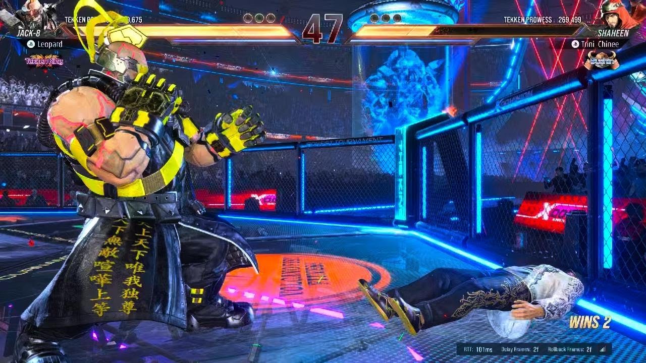 TEKKEN 8 blue ranks shaheen v raven . Psychological set - YouTube