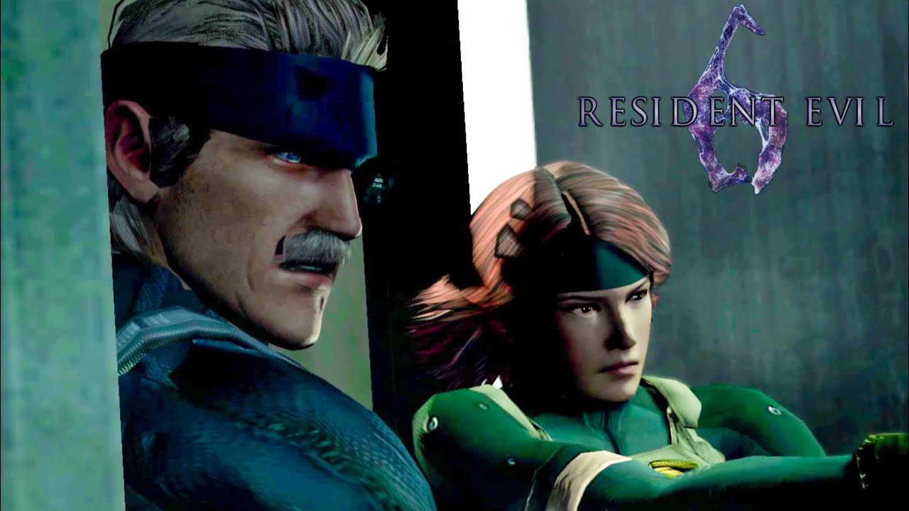 OLD Solid Snake & Meryl Silverburgh in Resident Evil 6 (PART.1/2) - YouTube