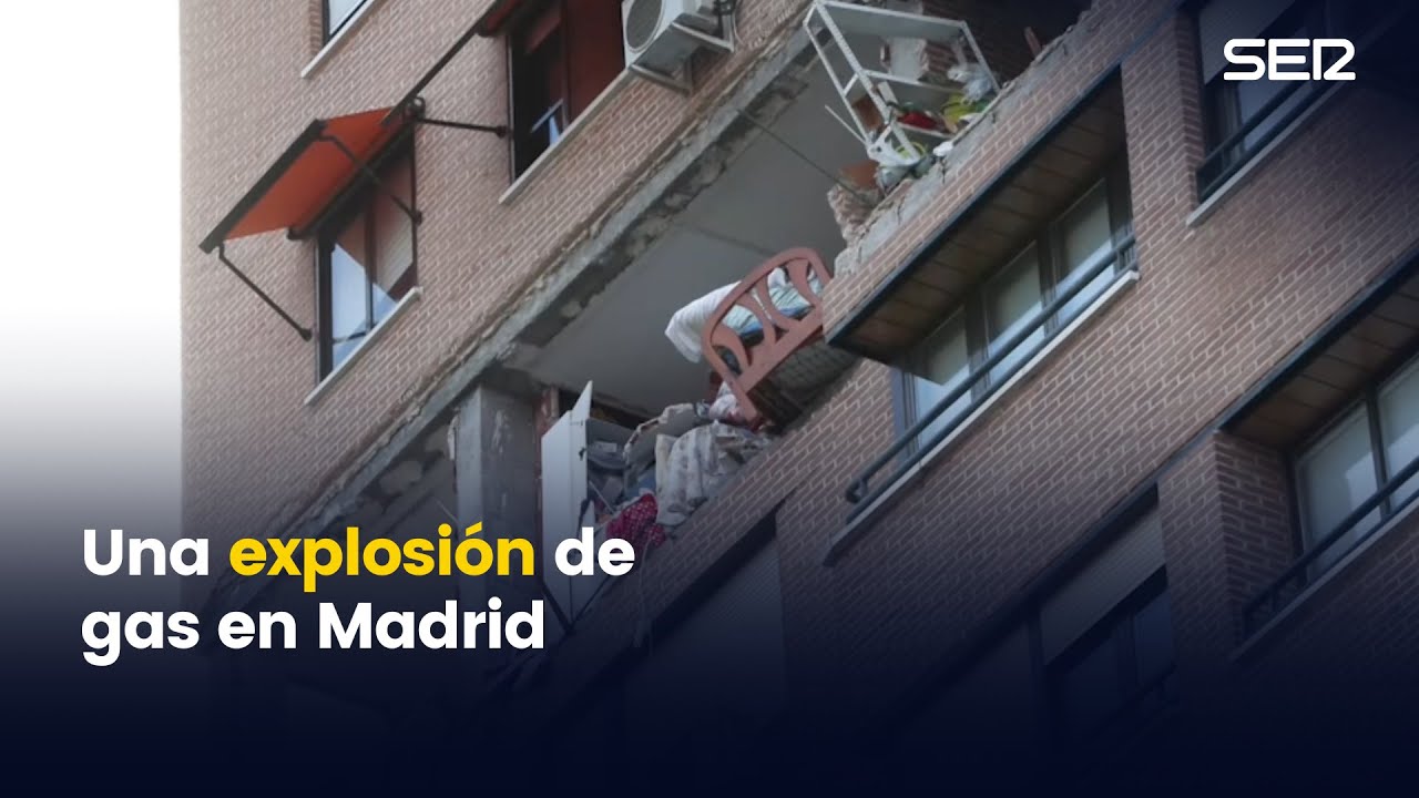 Explosión de gas en una vivienda en Madrid - YouTube