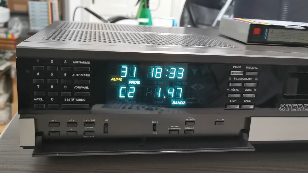 V2000 Grundig 2200 - externe Aufnahme von DIN-AV/Tuner / external ...
