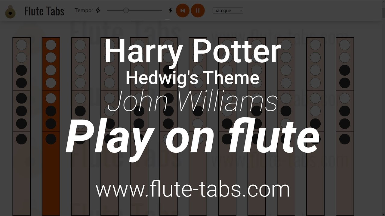 Harry Potter - Hedwig's Theme - play on flute - baroque c-soprano - YouTube
