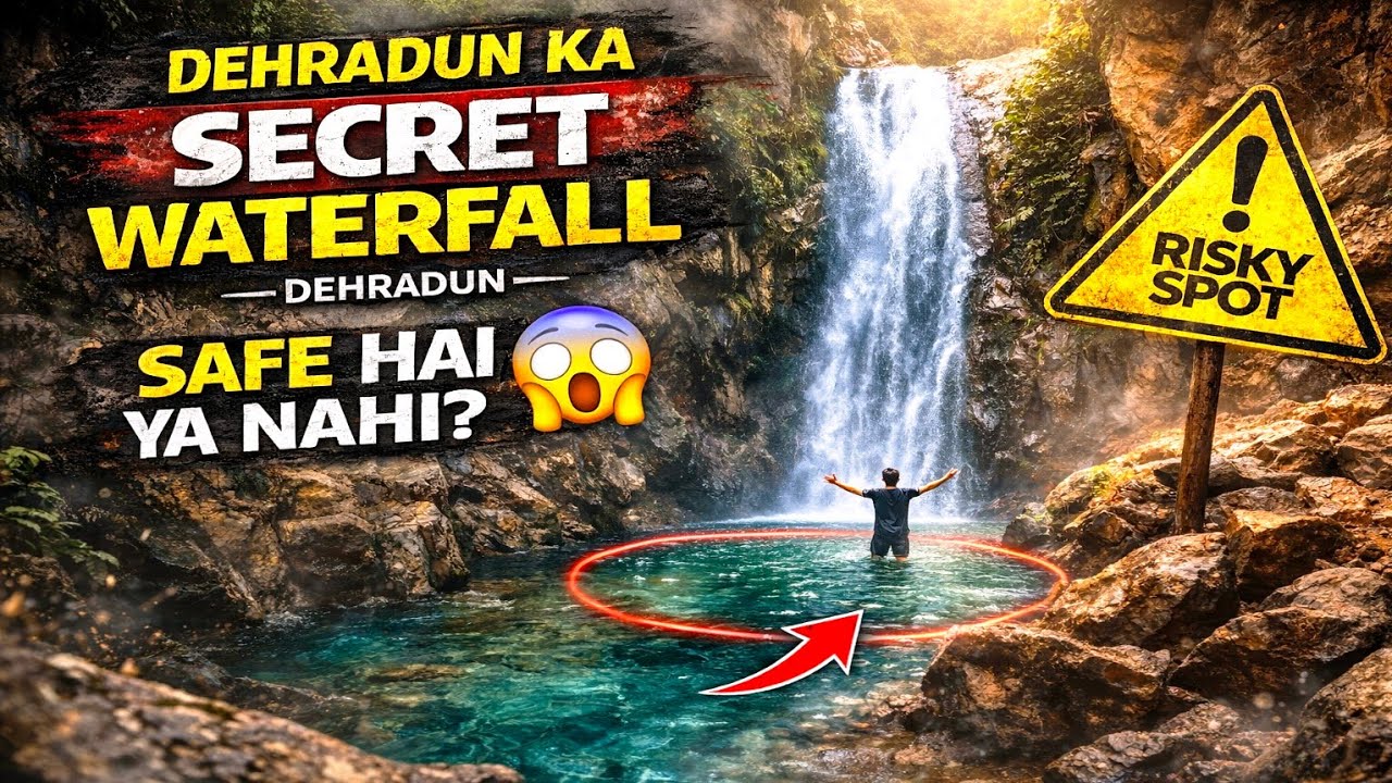 👉 Dehradun Secret Waterfall 😱 | Kimadi Waterfall Hidden Spot | Risky ...