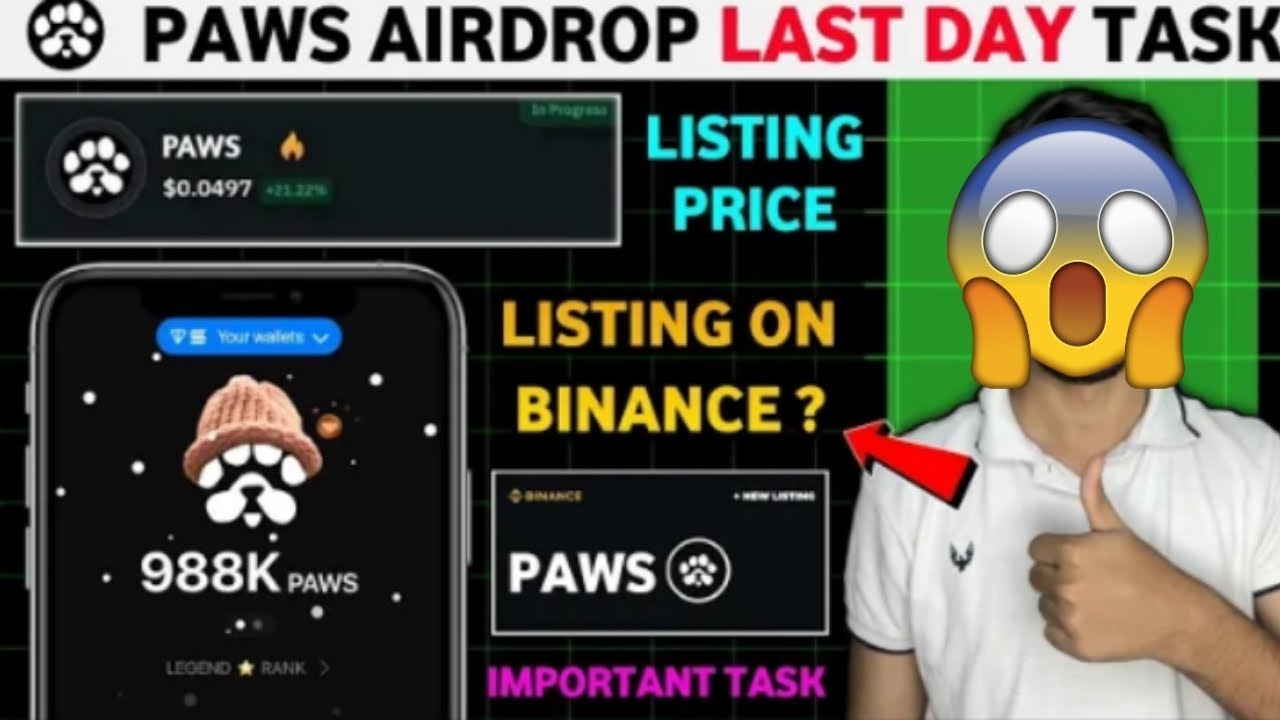 Paws Airdrop Final Task | Paws Airdrop listing date | Paws Airdrop ...