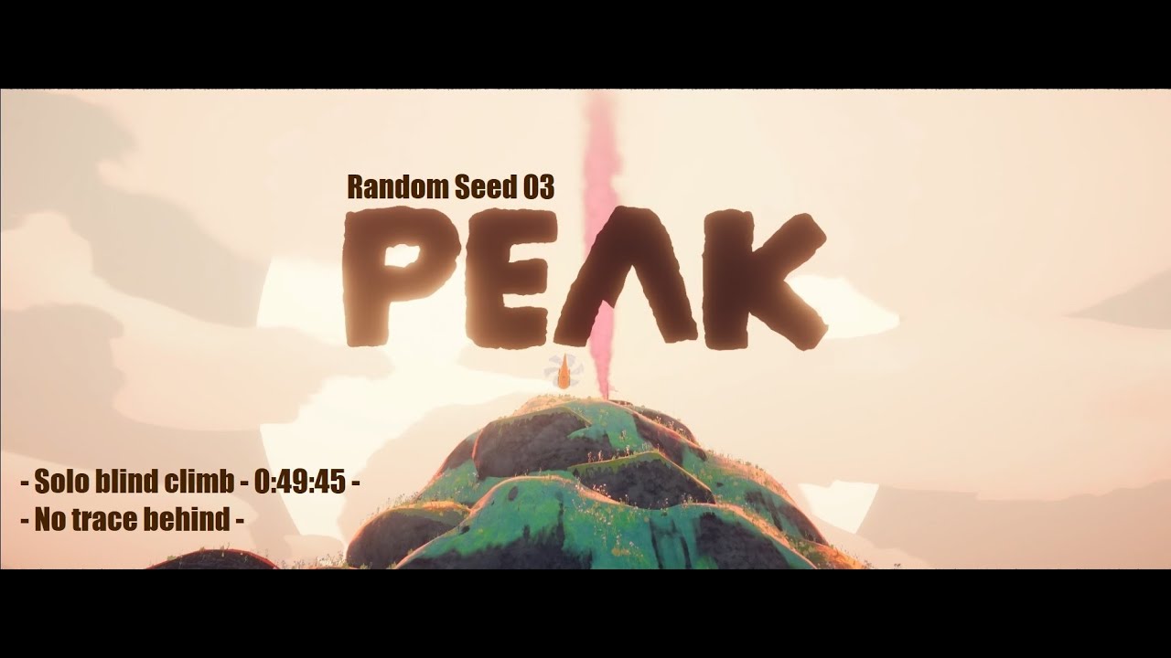 PEAK gameplay Random seed 03 - Solo blind climb - 0:49:45 - No trace ...