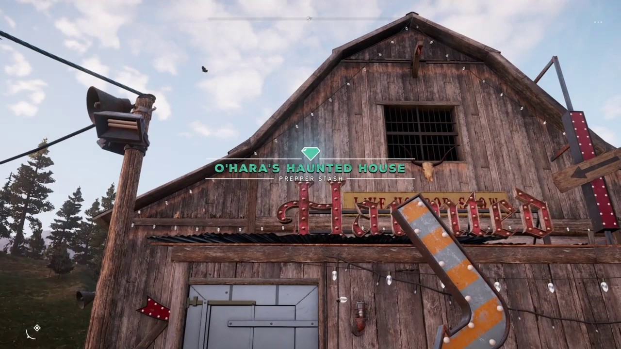 Far cry 5 haunted house (Maybe scary) Stash mission - YouTube
