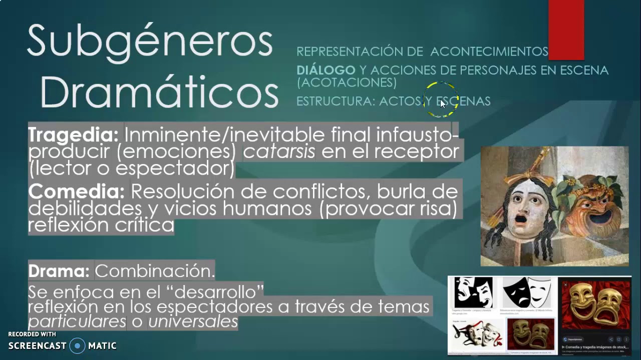 Subgéneros dramáticos - YouTube