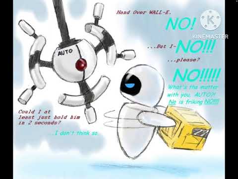 WALL-E Comic Dub - “No Means No” (MacInTalk & Voice to Voice from FakeYou Dub)