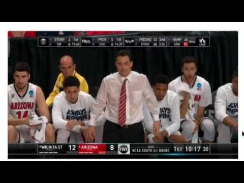 Arizona Coach Sean Miller Sweats Shirt Wichita State Shockers, Arizona ...