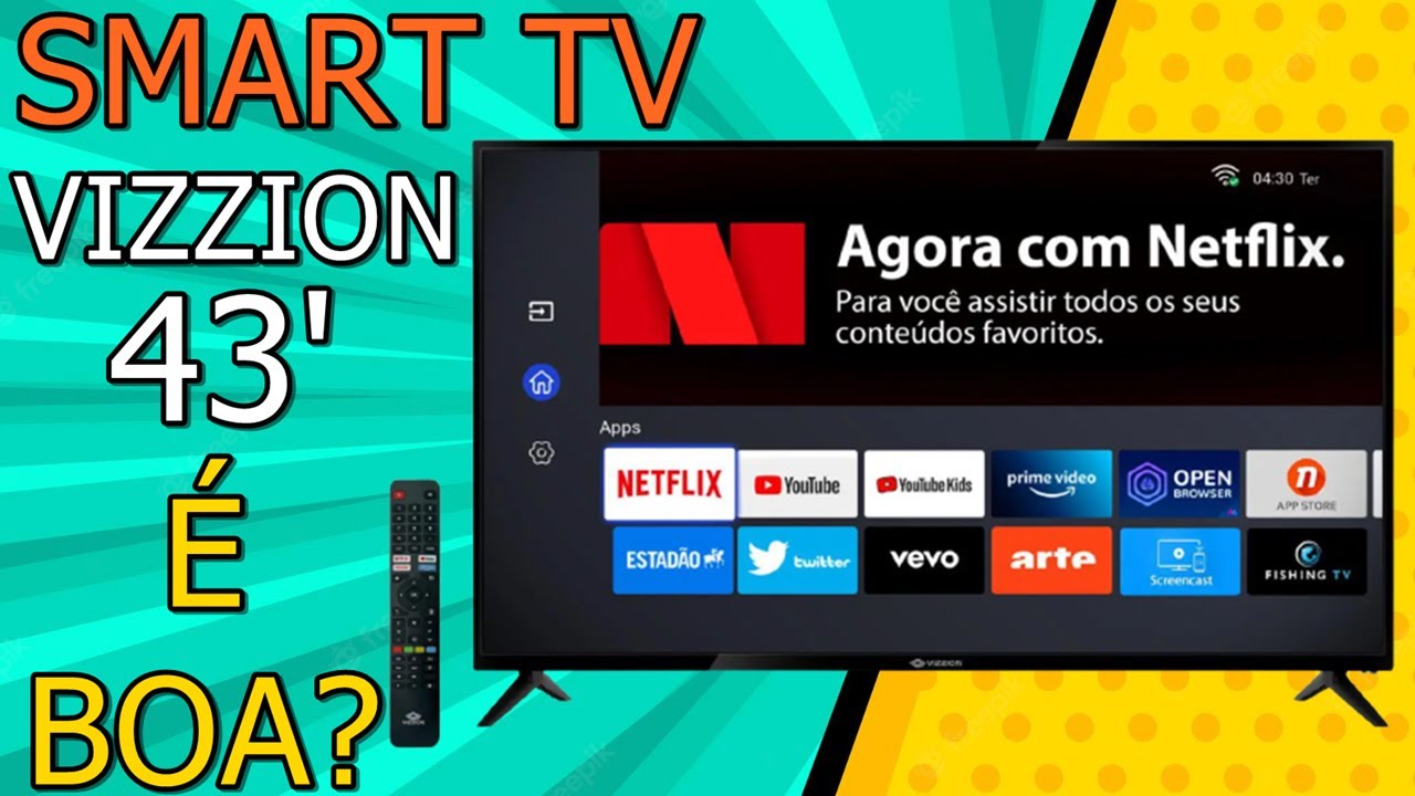 REVIEW SMART TV VIZZION 43 FULL HD É BOA? - YouTube