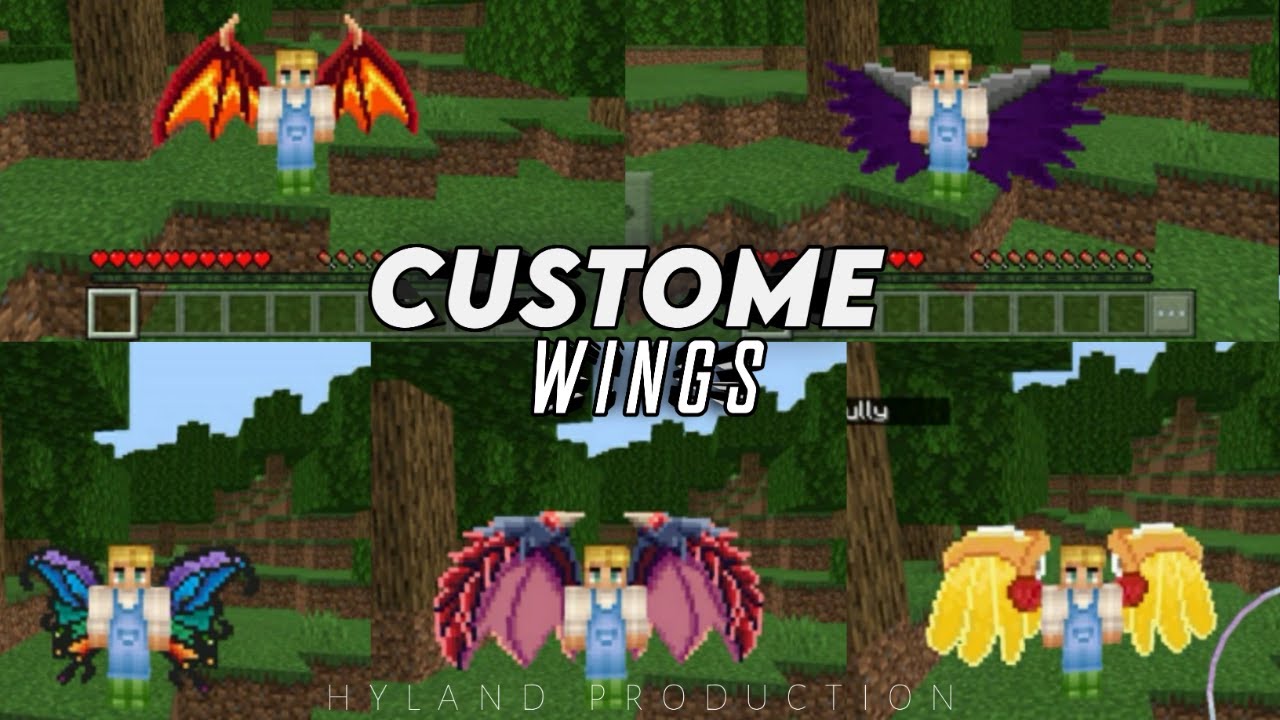 CustomWings Plugin || Pocketmine Plugin 1.16 - 1.17 - YouTube