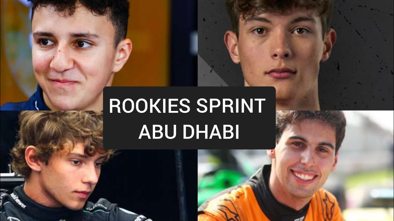 F1 Rookies Sprint Race In Abu Dhabi 2024! - YouTube
