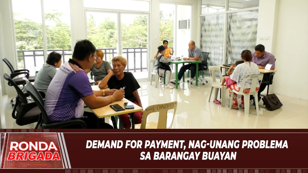 Demand for payment, nag-unang problema sa Barangay Buayan - YouTube