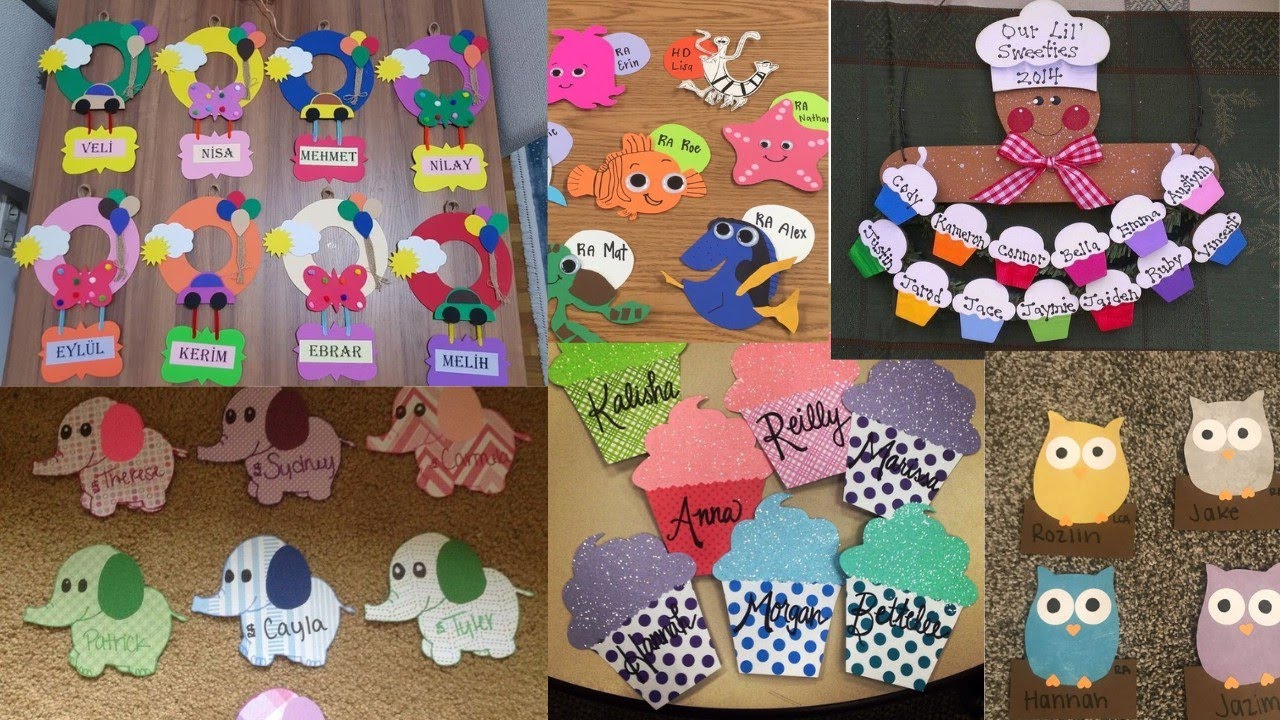 Preschool Copy Name Tags Decoration Notebook Name Tags Idea Handmade Preschool Copy Name Tags Decoration Notebook Name Tags Idea Handmade