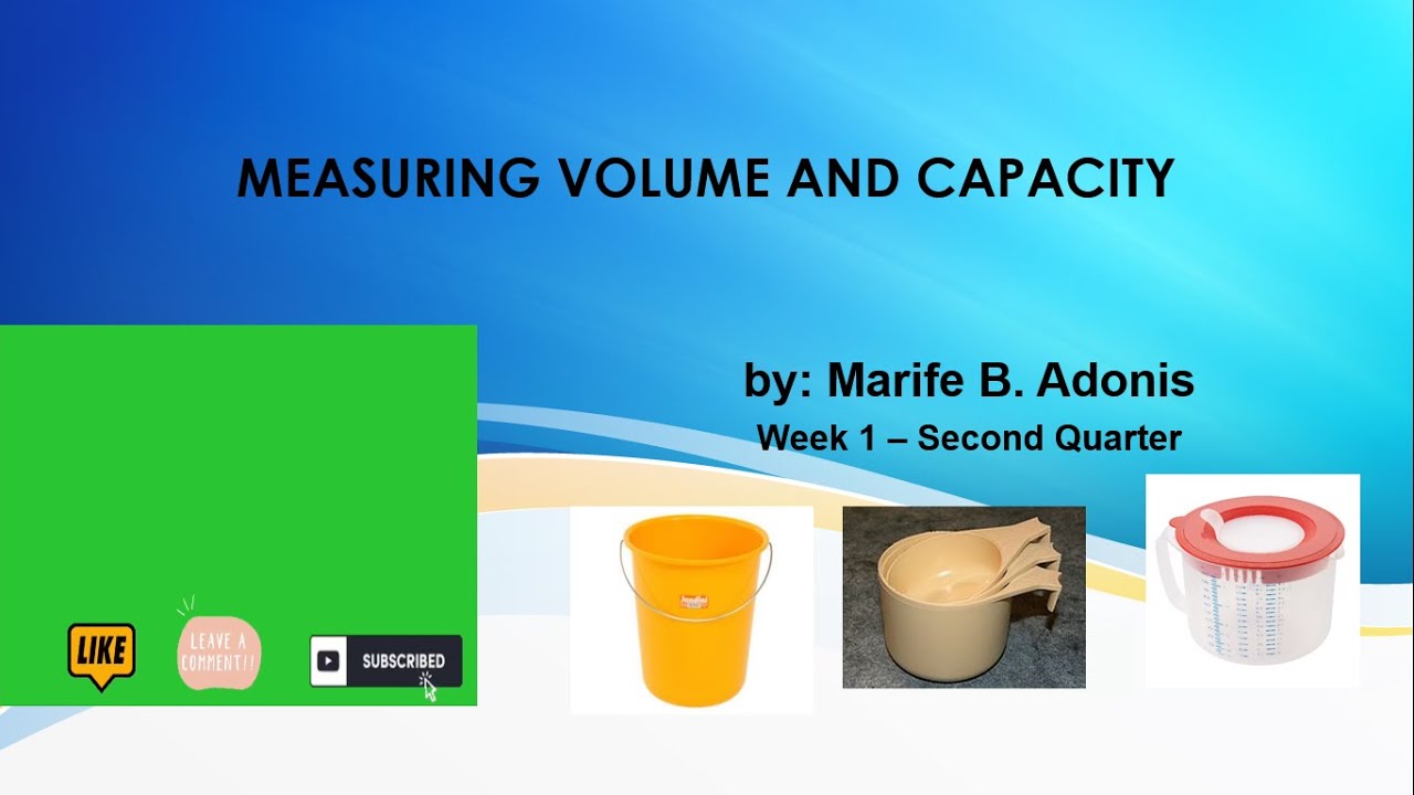 Measuring Volume and Capacity - YouTube