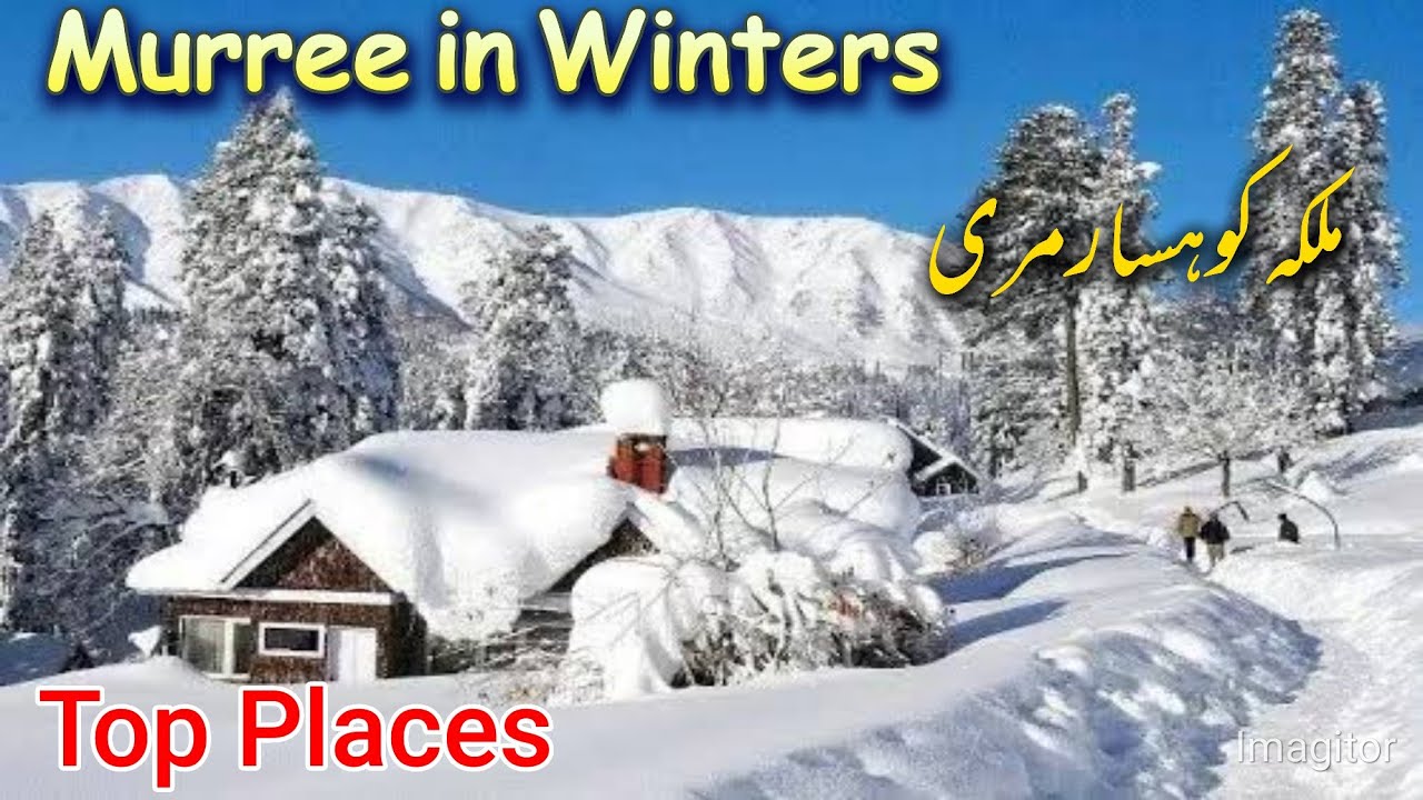 Murree in Winters| Snow Capped Mountains |4K Drone View| Famous Hill ...