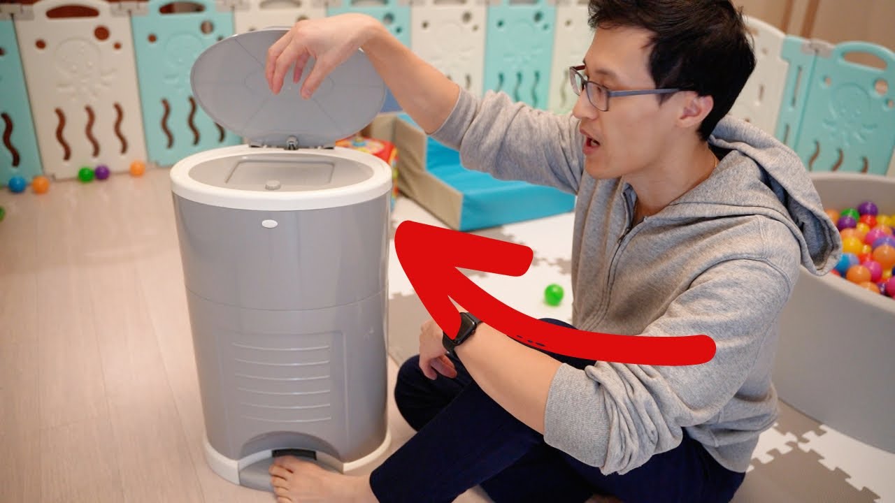 Diaper Dekor Classic Review: The Ultimate Hands-Free Diaper Pail ...