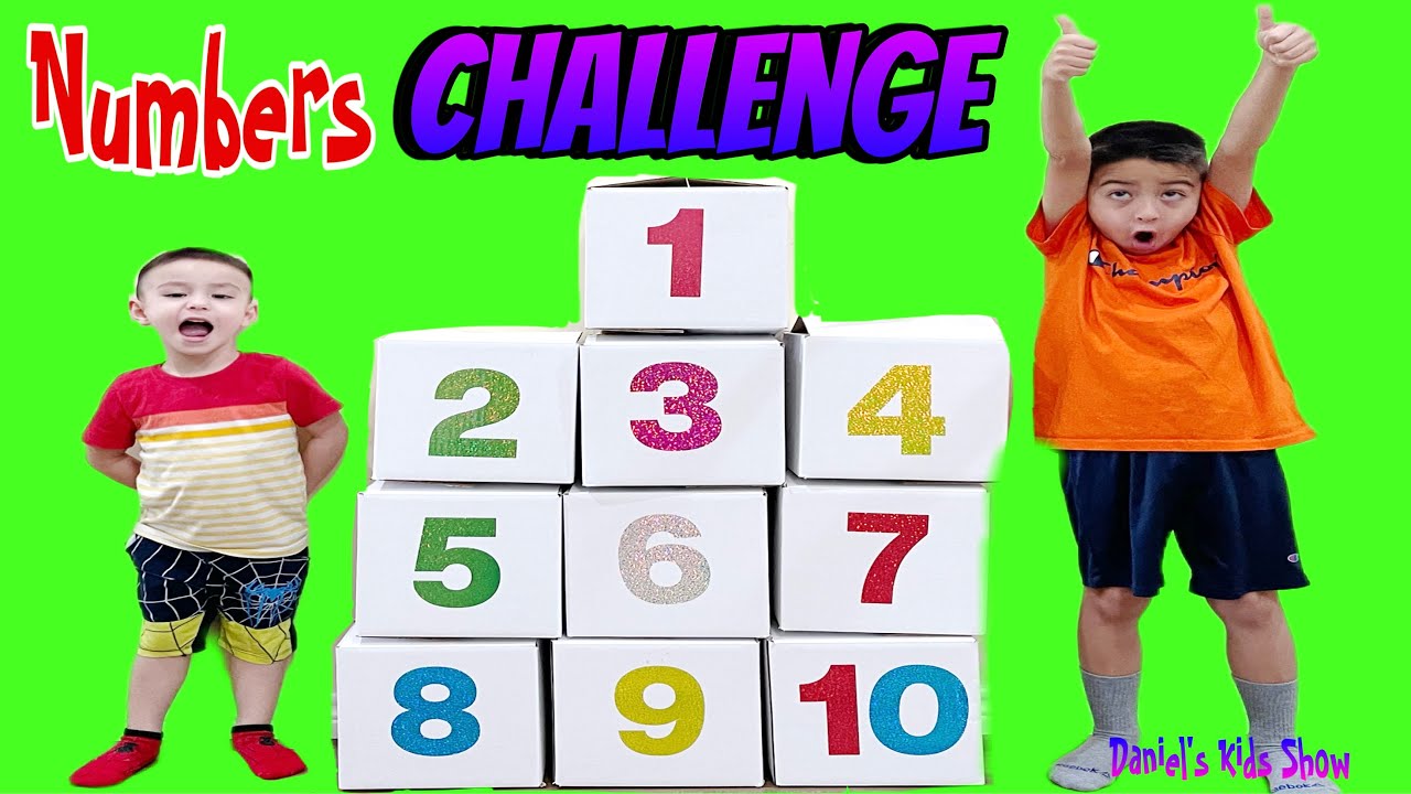Numbers Challenge 1 to 10 With Daniel and Andrew | Super Fun Story And ...