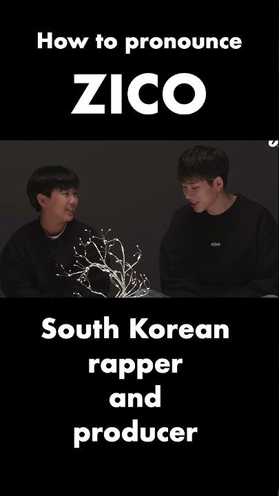 ZICO How to pronounce #shorts - YouTube