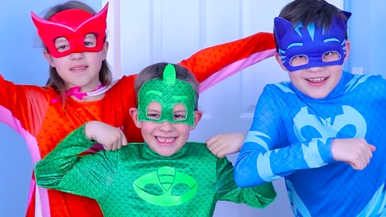 PJ Masks in Real Life! | Power Exchange| PJ Masks - YouTube