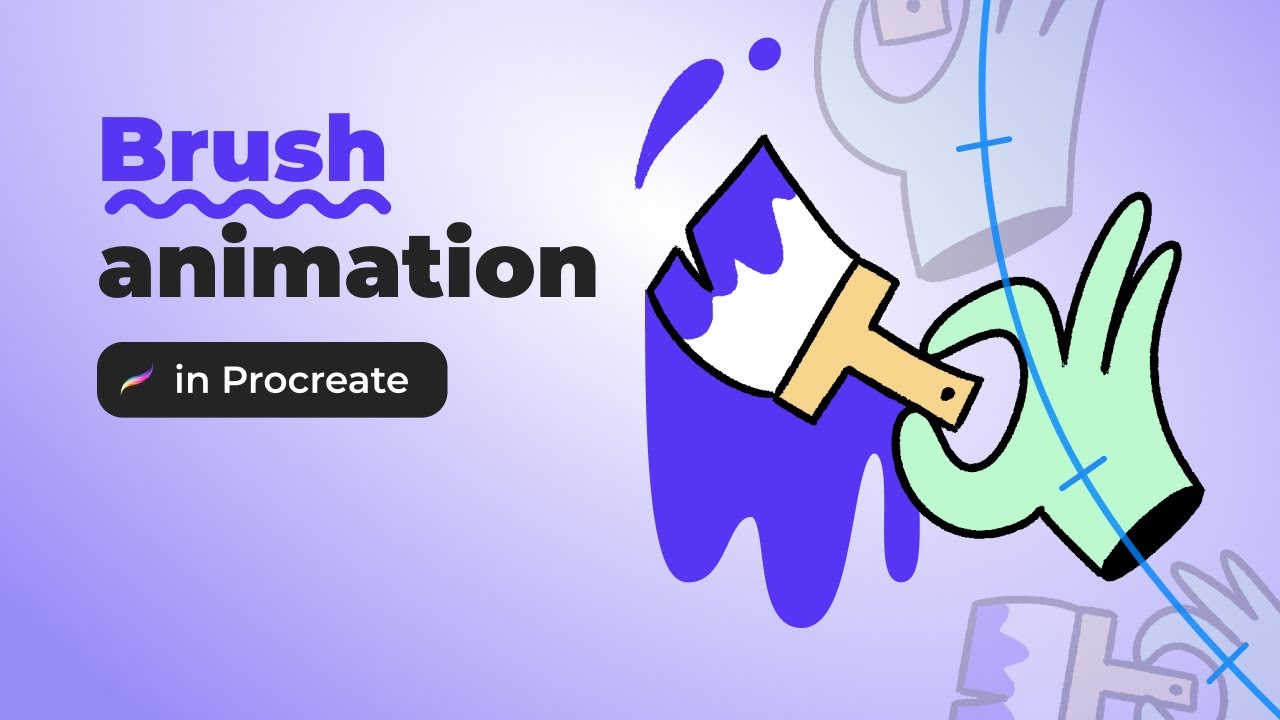 Let's animate the brush with the paint trail spreading out [Procreate ...