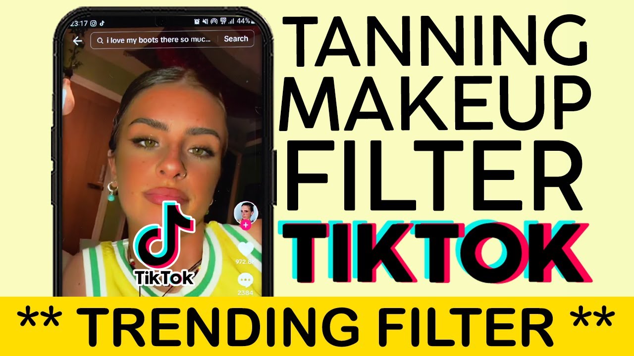 How to Create Tanning Filter Trend Video on Tiktok | Tanning Makeup ...