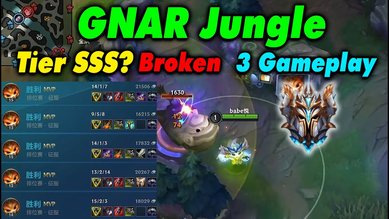 GNAR Wild Rift China Tốc chiến | Gnar Jungle Guide - How to play Gnar ...