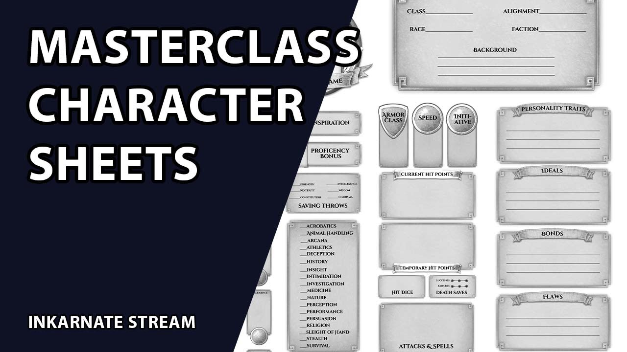 Masterclass: Character Sheets | Inkarnate Stream - YouTube