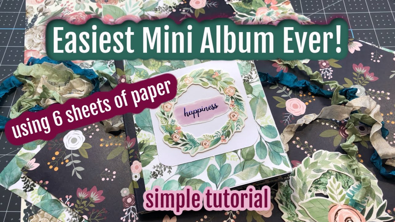 Easiest Mini Album EVER Using 6 Sheets Of Paper YouTube easiest-mini-album-ever-using-6-sheets-of-paper-youtube