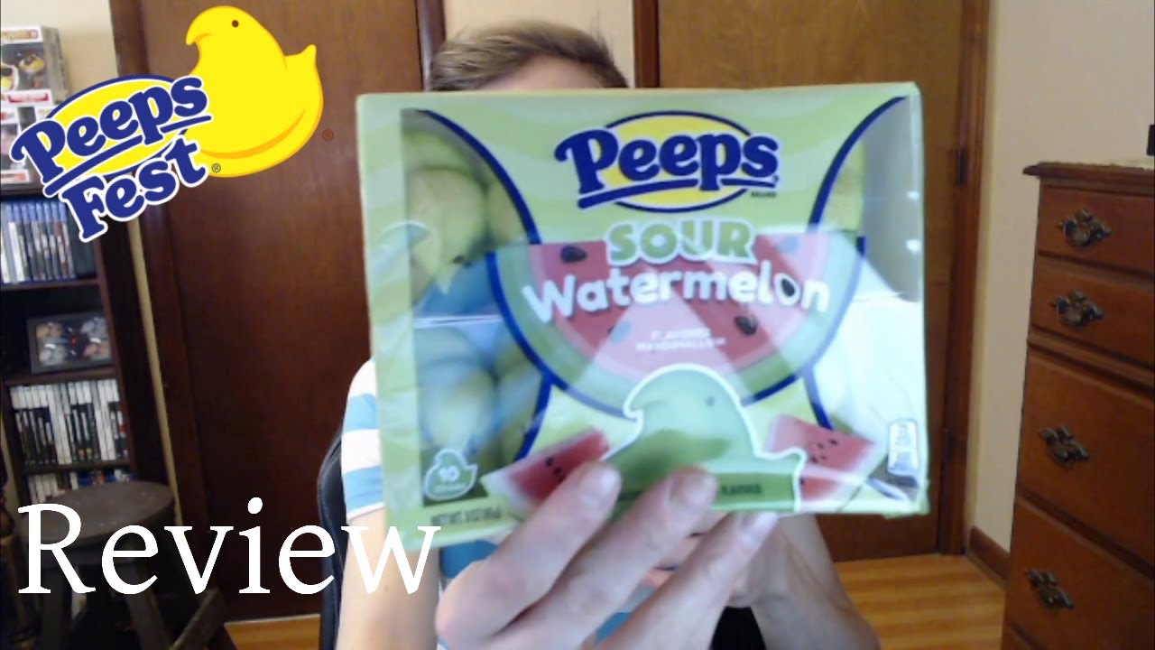 Peeps Sour Watermelon (Review) - YouTube