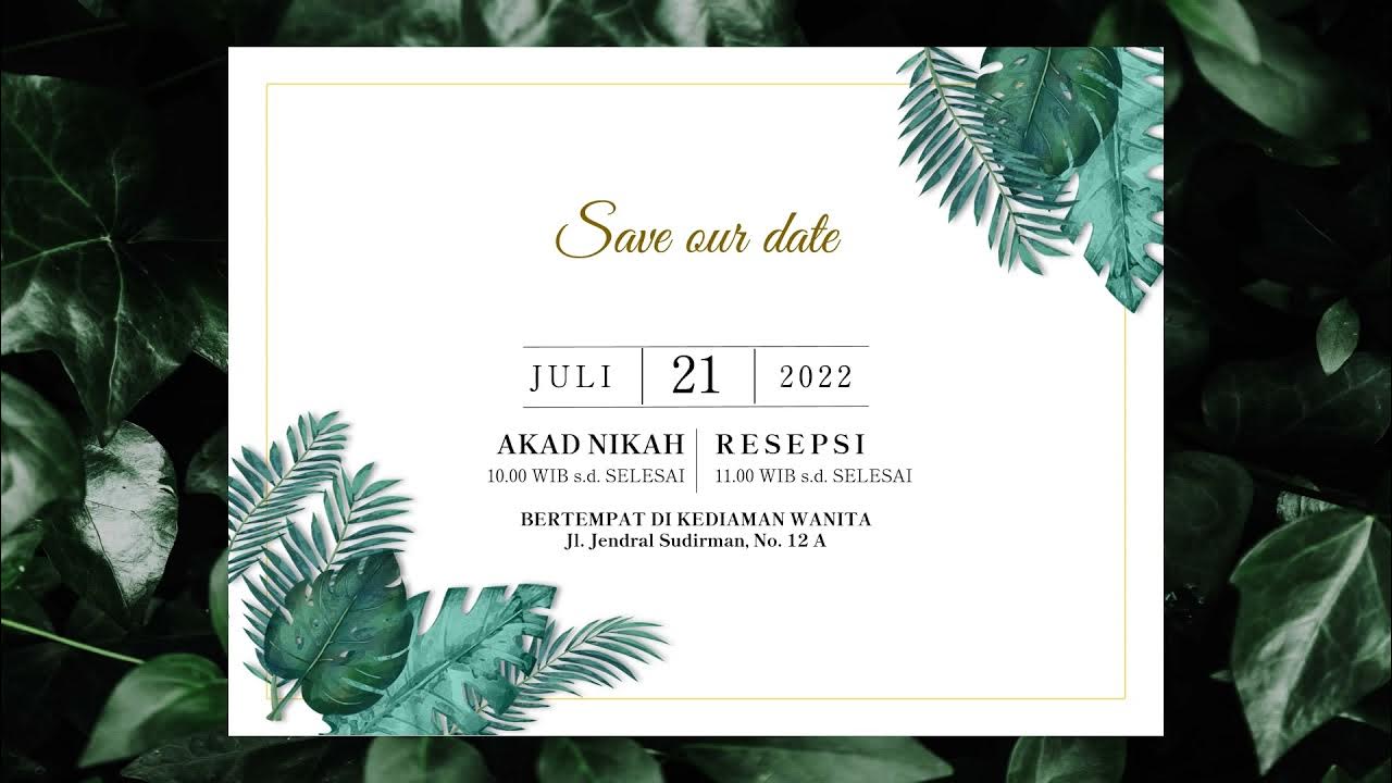 Video Undangan Pernikahan Digital Landscape Wedding Invitation