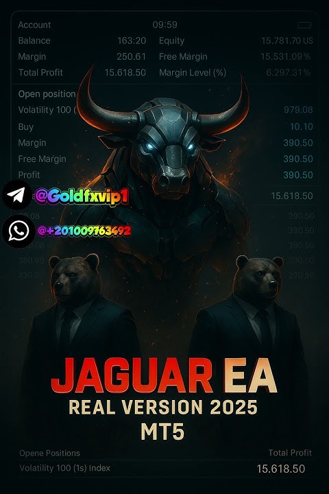 Jaguar EA Real Version 2025 MT5 Automated Forex Robot FREE DOWNLOAD الاكسبرت الأكثر ربحا في ...