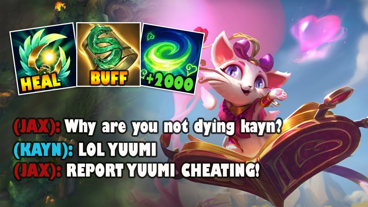 YUUMI, BUT I HAVE THE HEALING BUFF BUILD (SECRETLY OP) WILD RIFT ...